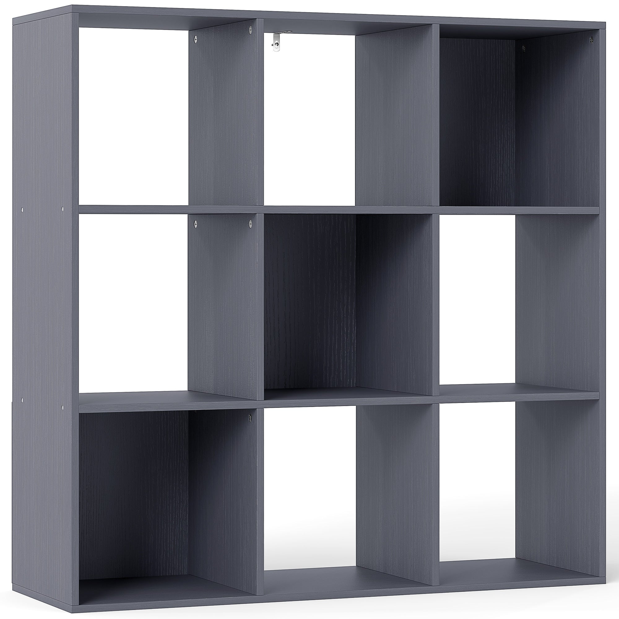 HOMCOM Nine-Cube Storage Shelf - Grey – mhstar.co.uk