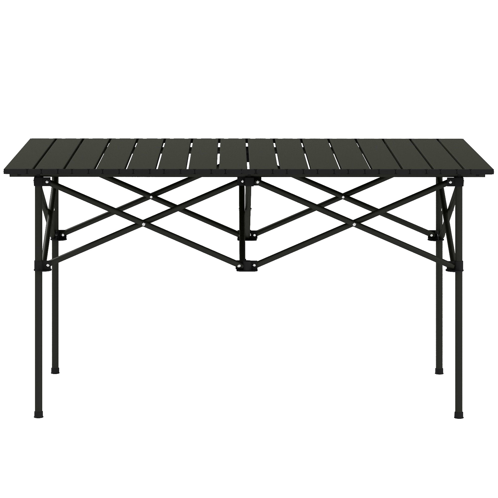 Outsunny 3ft Foldable Aluminium Camping Table - Black – mhstar.co.uk