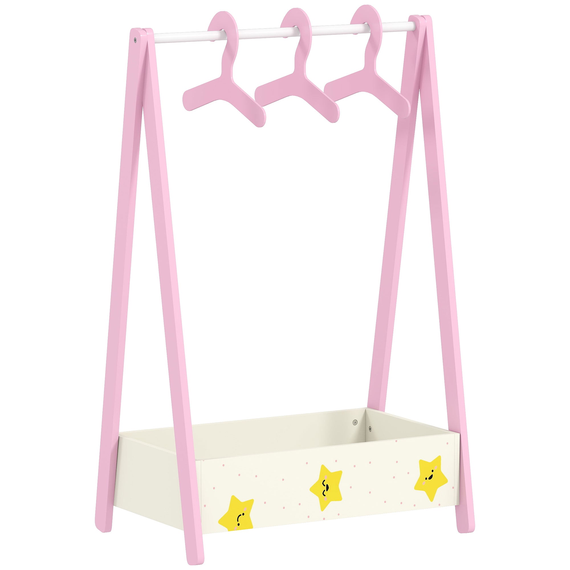 AIYAPLAY Baby Clothing Rack with Hangers, Storage Shelf for Bedroom, S ...