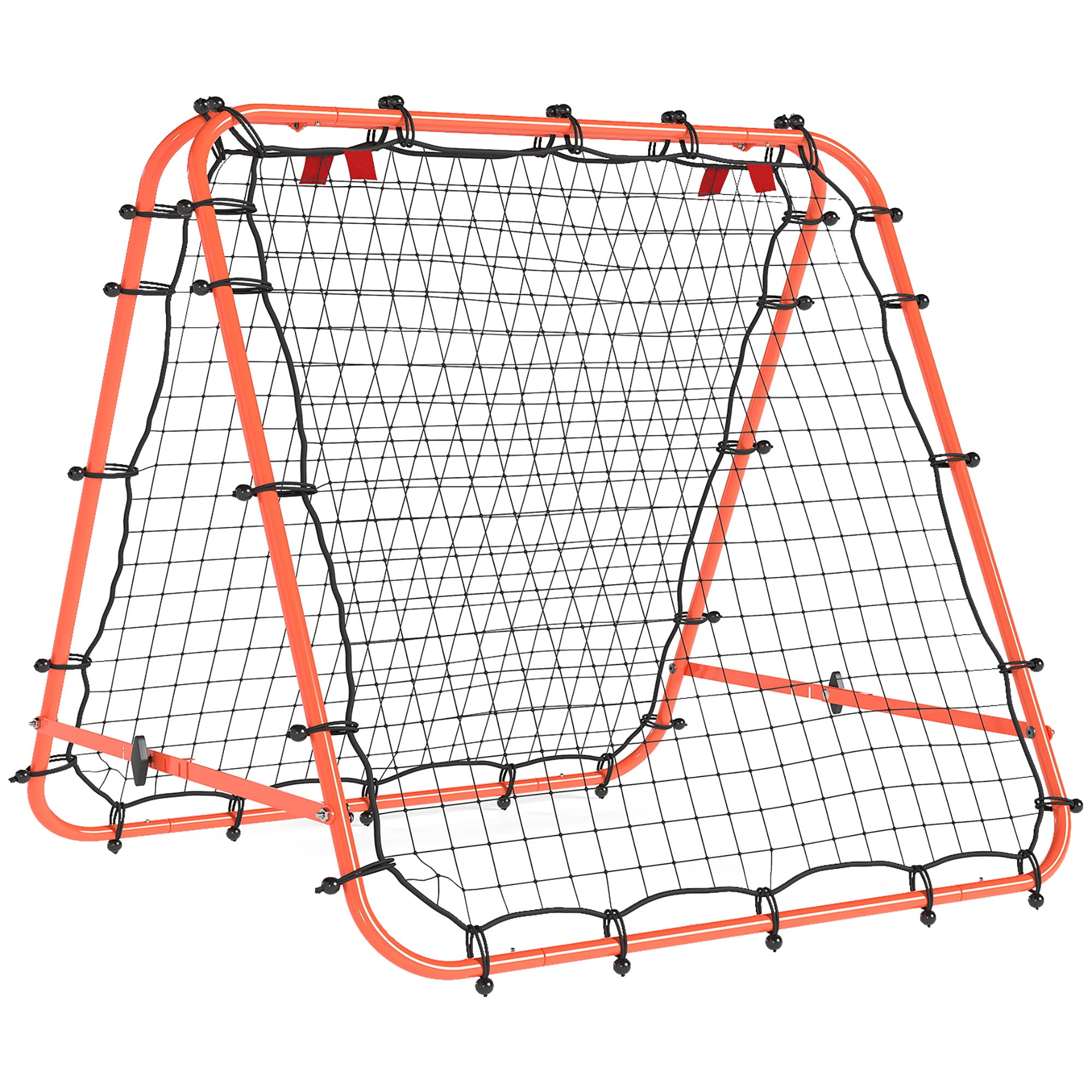 HOMCOM Double Sided Football Rebounder Net, Football Rebound Goal with ...