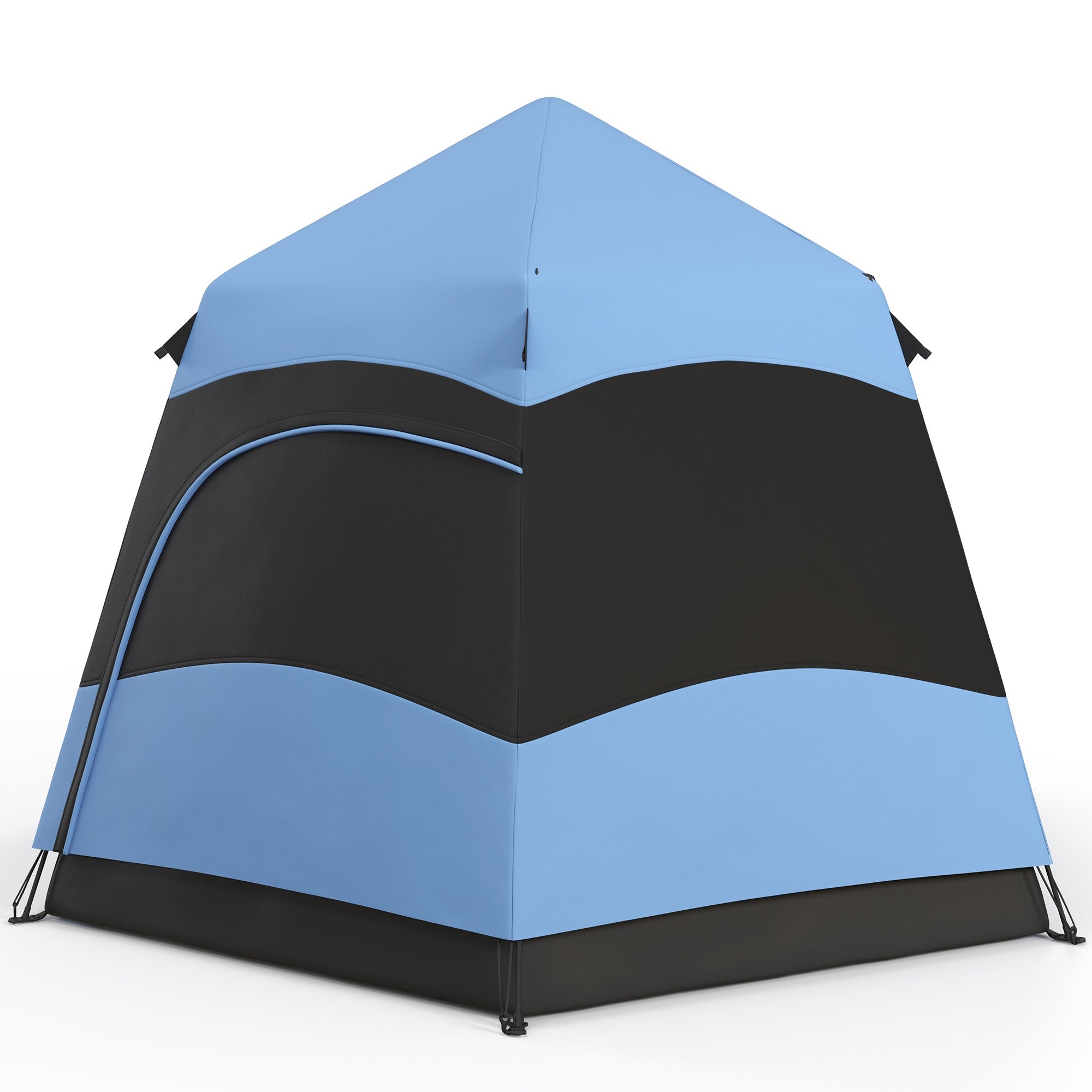 Outsunny Double Layer Dome Tent with Rainfly and Welded Floor, 4 Man H ...